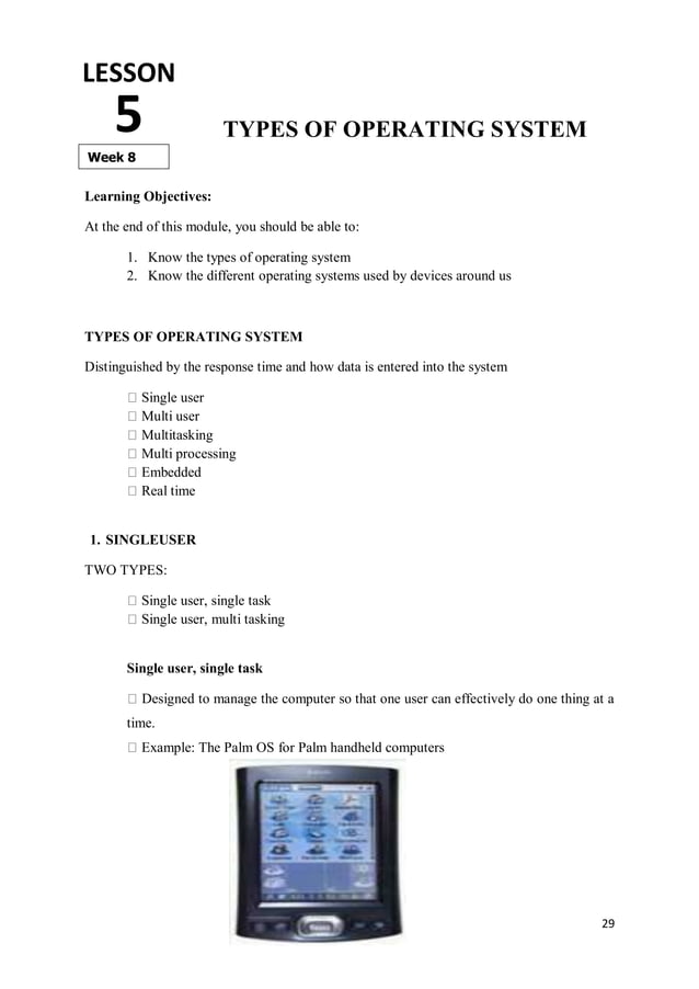 Operating System Module Pdf Operating Systems Computer Software 0510