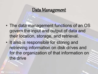 Operating system: COMPUTER | PPTX