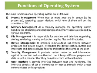 Operating system | PPTX