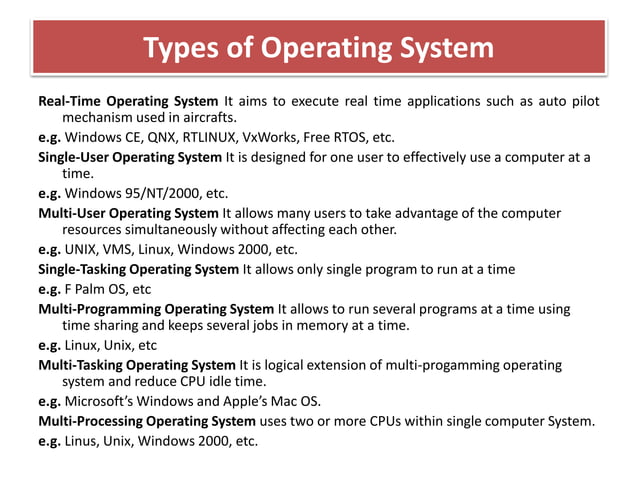 Operating system | PPT