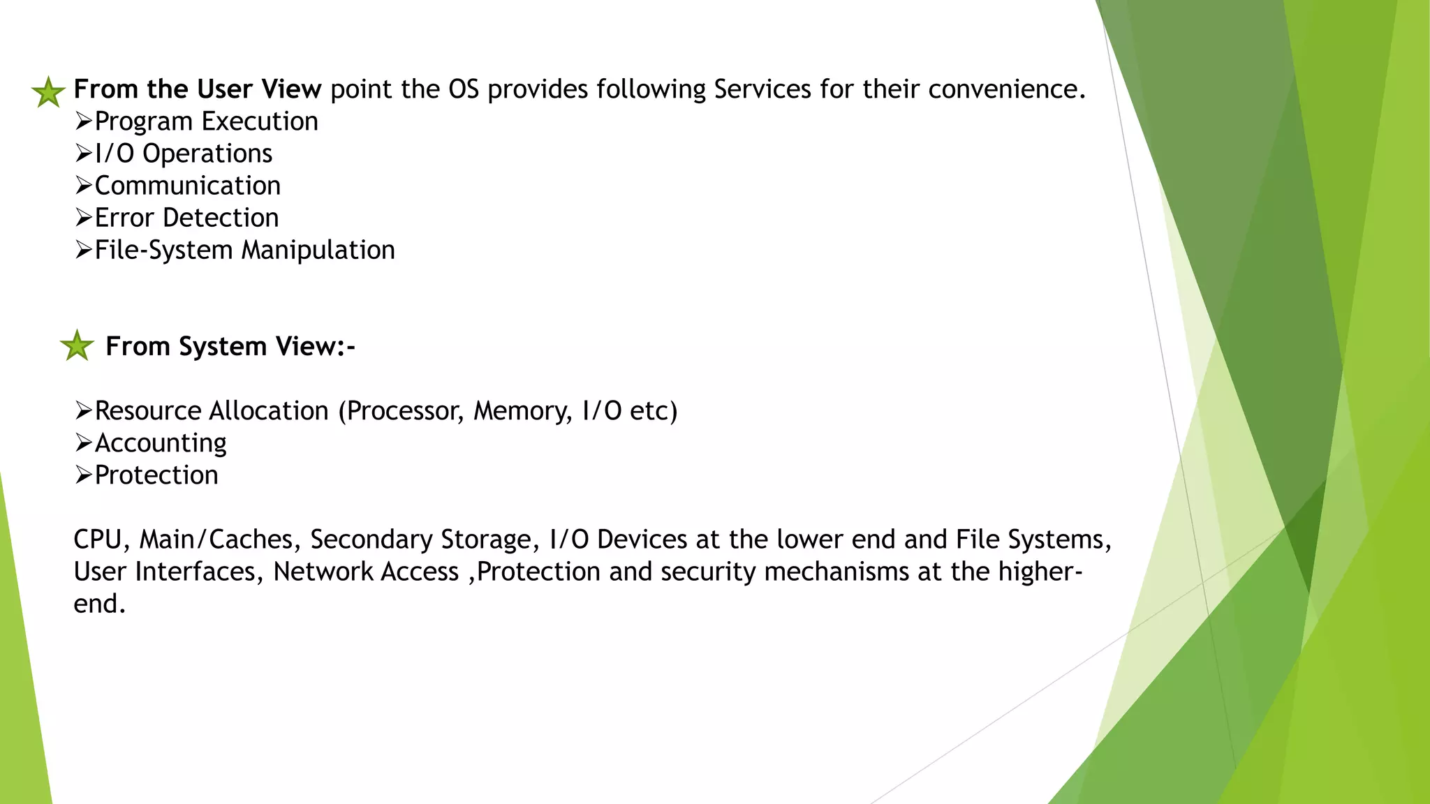 Presentation On Operating system | PPTX