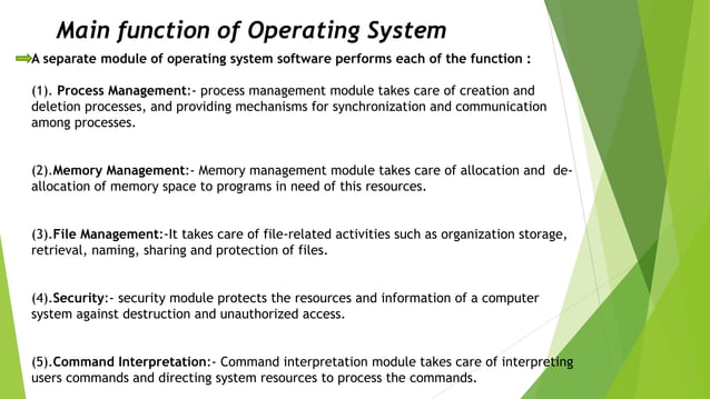Presentation On Operating system | PPT