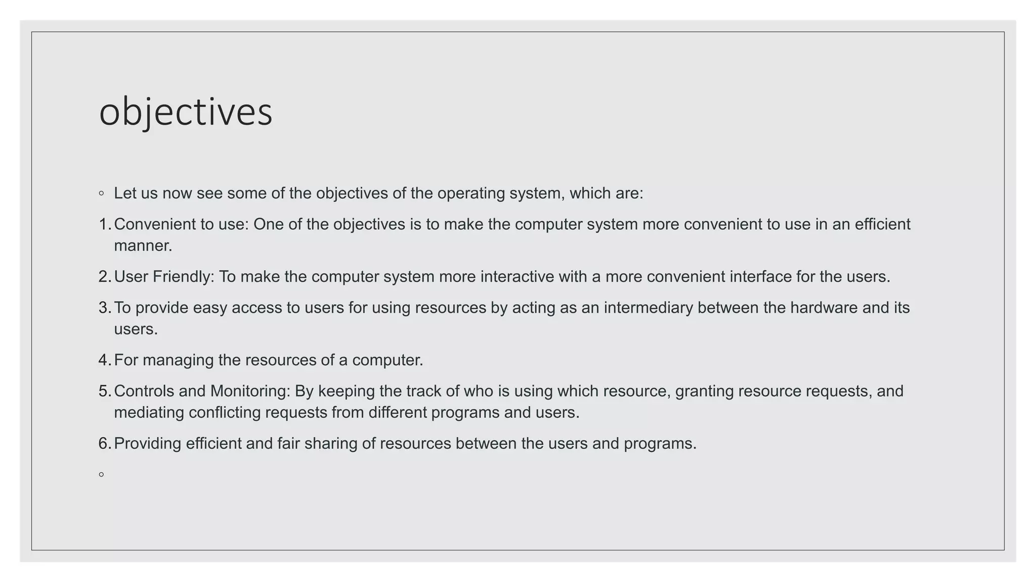 Operating Systempptx Operating Systems Computer Software And Applications