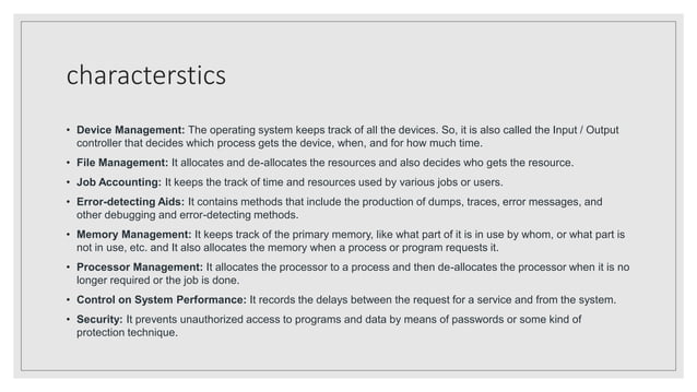 Operating system.pptx | Operating Systems | Computer Software and Applications