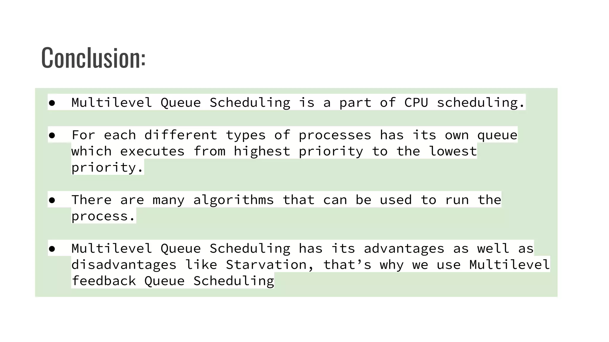 Multilevel queue scheduling | PPT