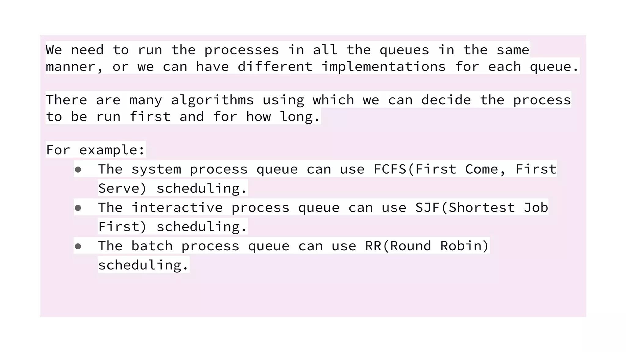 Multilevel queue scheduling | PPT