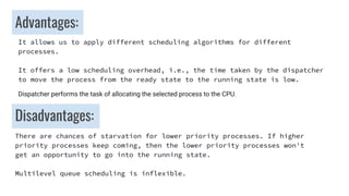 Multilevel queue scheduling | PDF