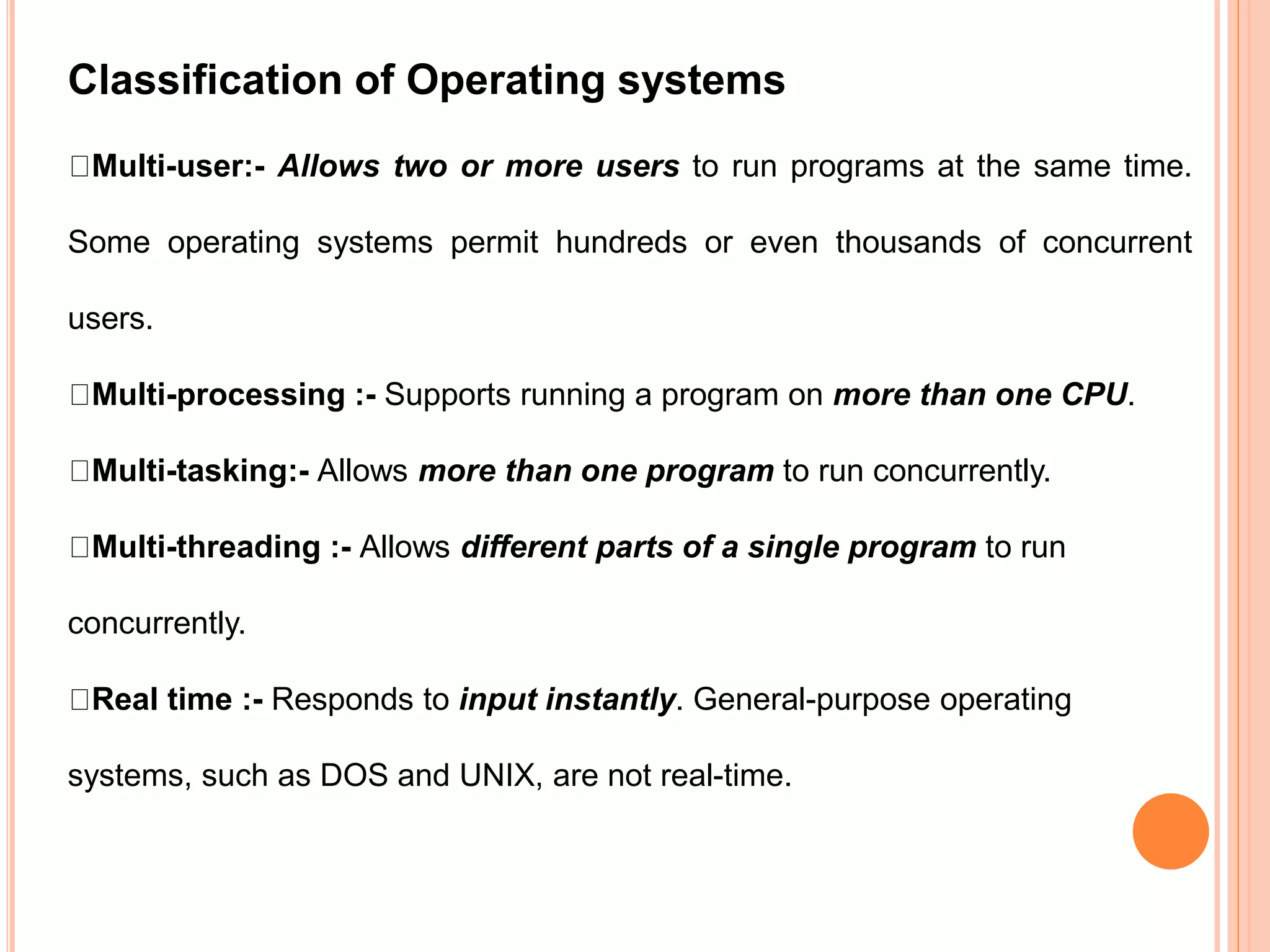 operating system - OS | PPT