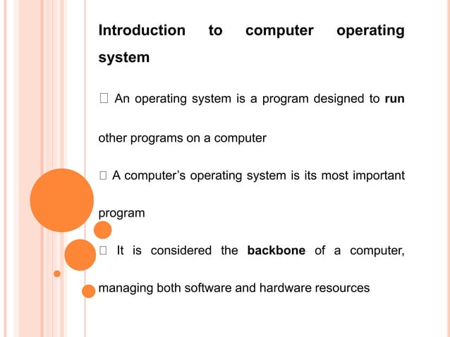 operating system - OS | PPTX