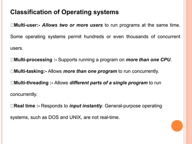 operating system - OS | PPTX