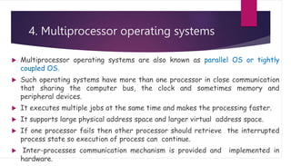 Basic operating systems in computer and it's uses | PPT