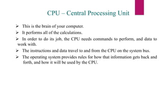 Basic operating systems in computer and it's uses | PPT