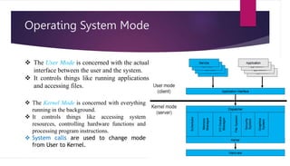 Basic operating systems in computer and it's uses | PPT