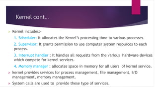Basic operating systems in computer and it's uses | PPT