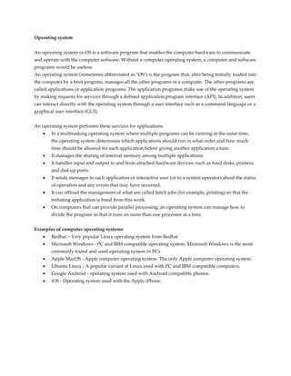 Operating+system.pdf for newbiew want to | PDF