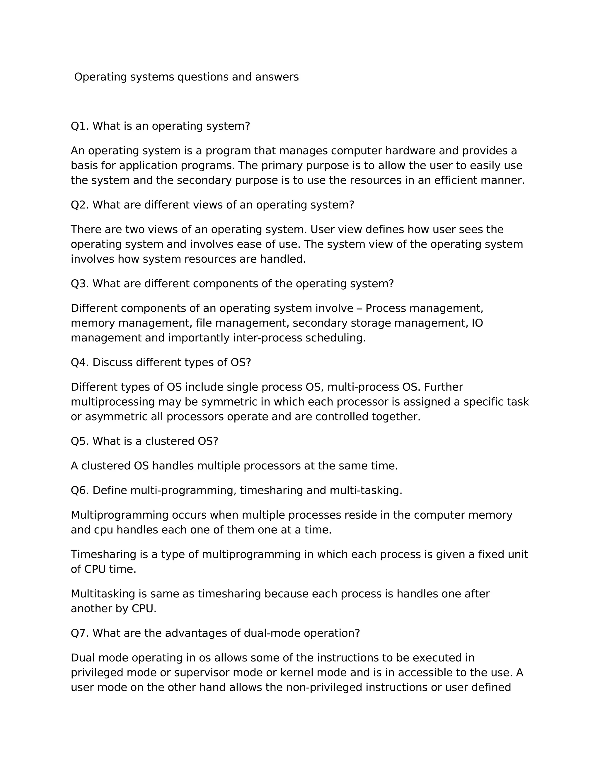 Operating system. short answes and Interview questions .pdf