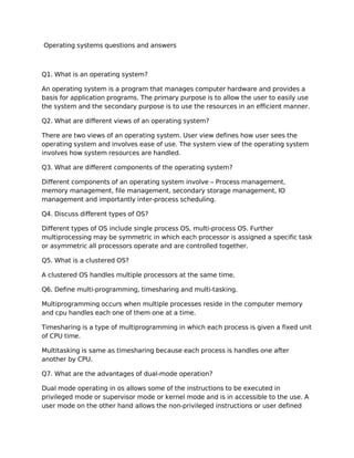 Operating system. short answes and Interview questions .pdf