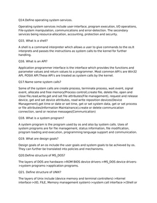 Operating system. short answes and Interview questions .pdf