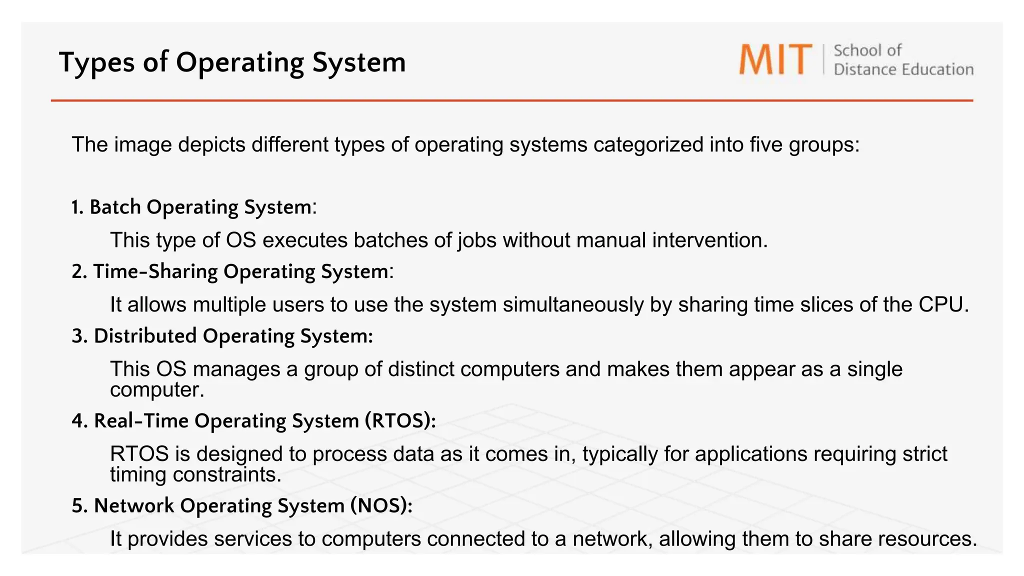 Operating System in Information Technology | PPTX
