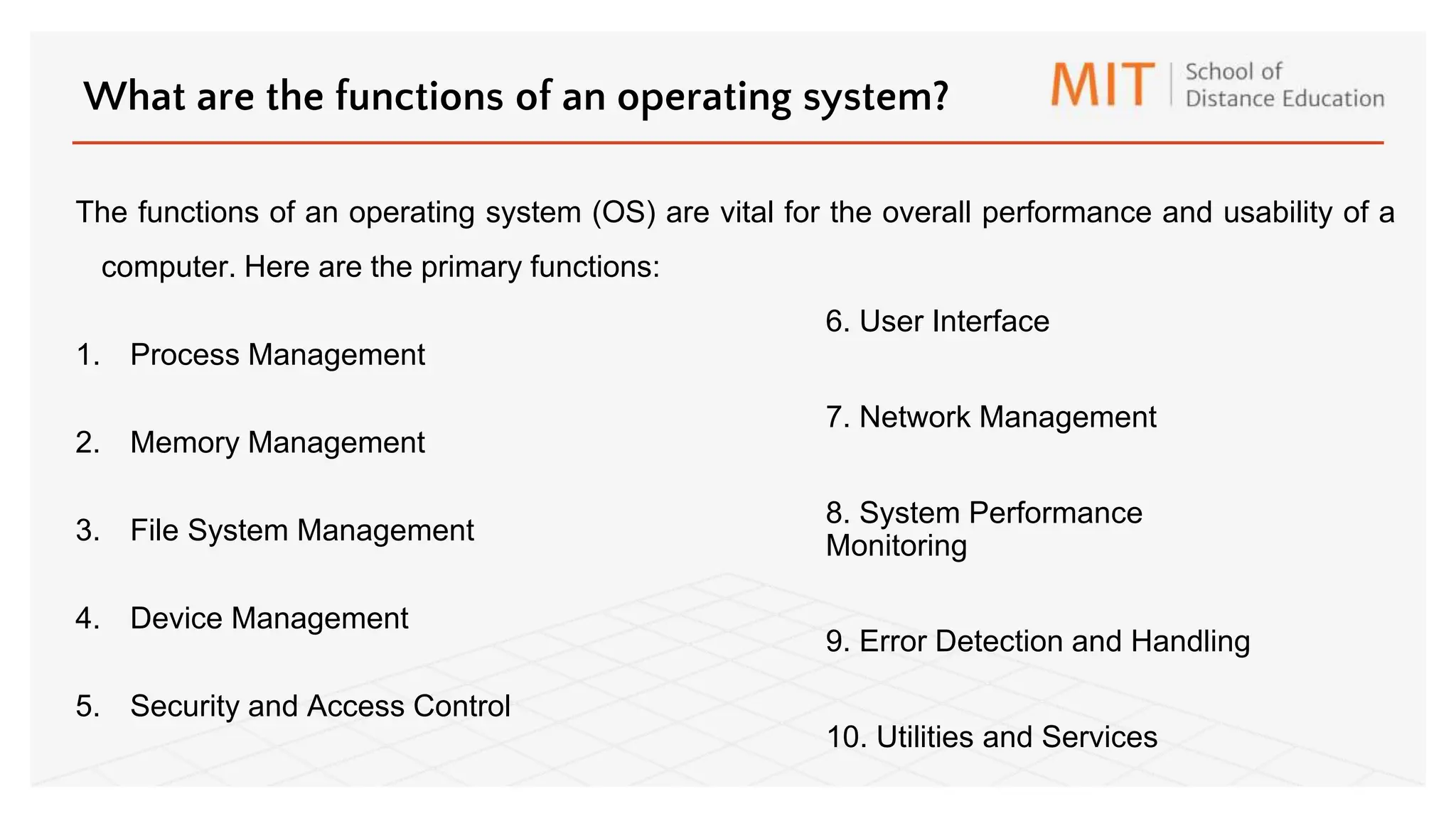 Operating System in Information Technology | PPTX