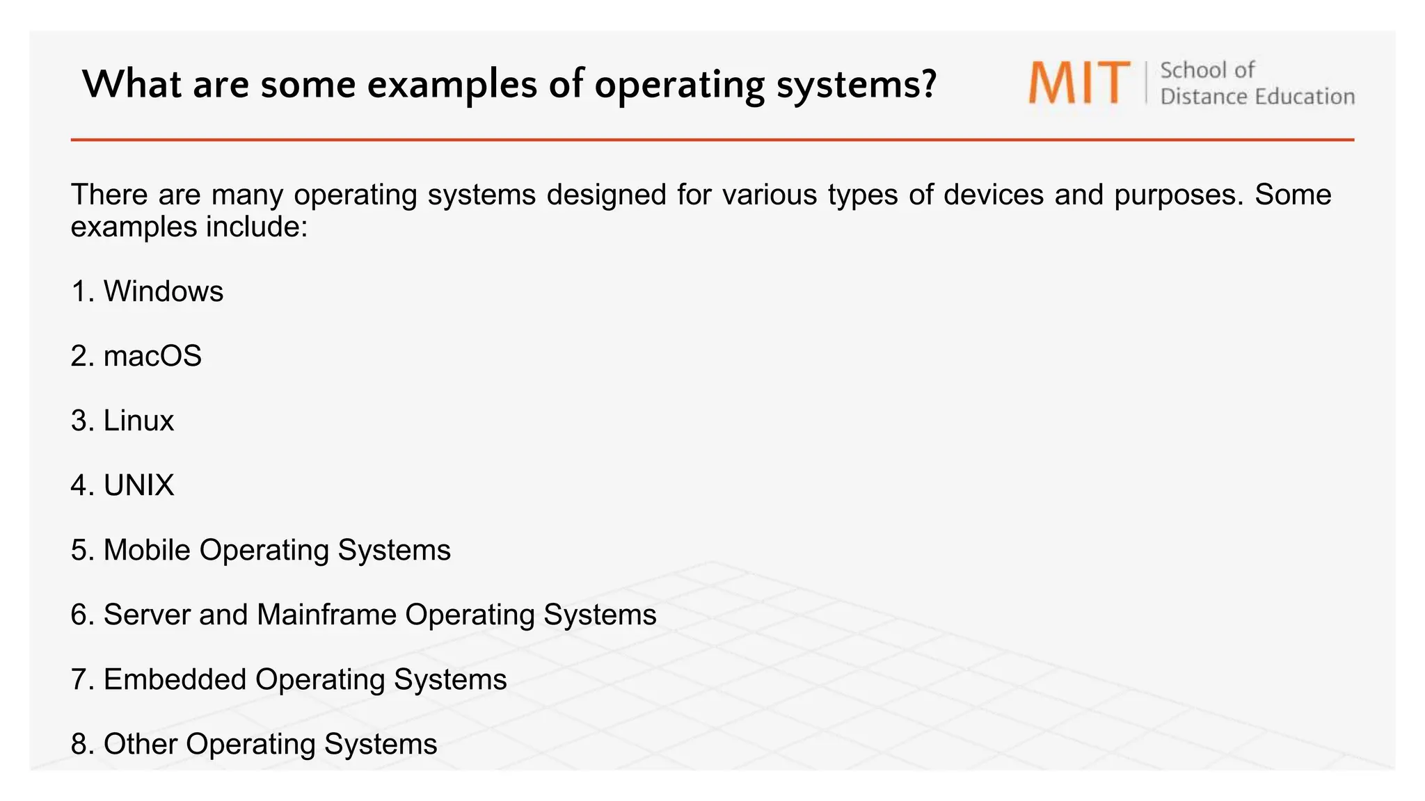 Operating System in Information Technology | PPTX