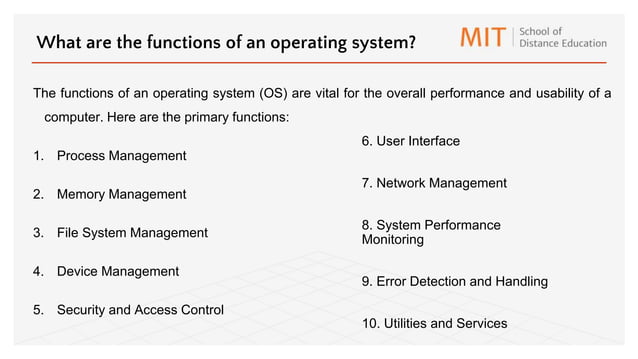 Operating System in Information Technology | PPT