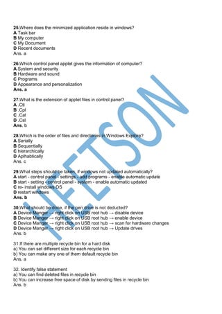 Operating System MCQ (OS Most Important Question) | PDF
