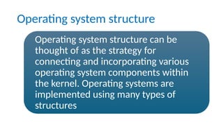 Operating System, types, objectives, goals and functions | PPTX