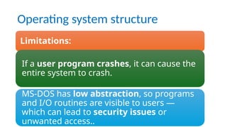 Operating System, types, objectives, goals and functions | PPTX