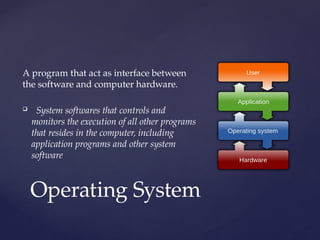 Operating System to control the overall computer in system | PPT