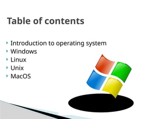Operating system and system analysis .pptx