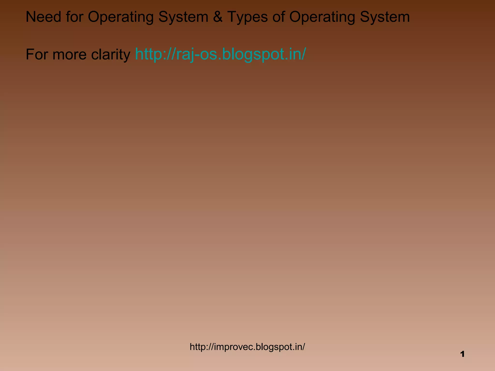 Operating system | PPT