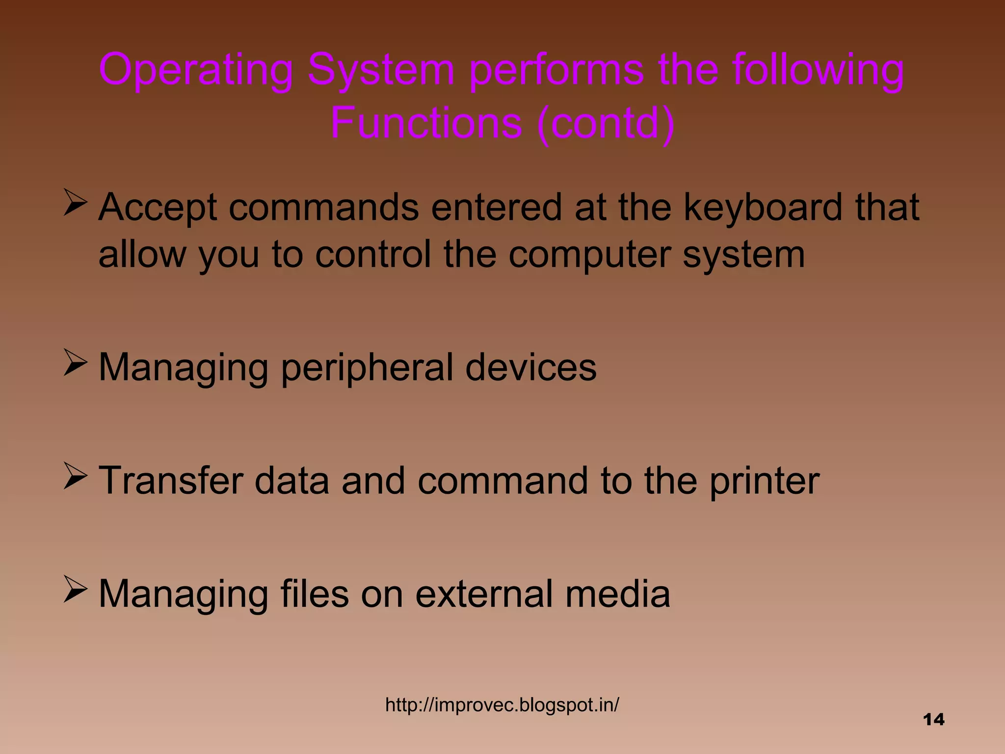 Operating system | PPT