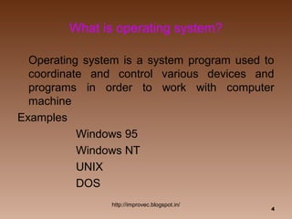 Operating system | PPT