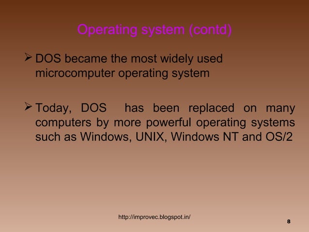 Operating system | PPT | Free Download