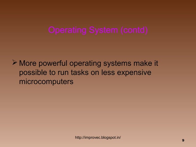 Operating system | PPT | Free Download