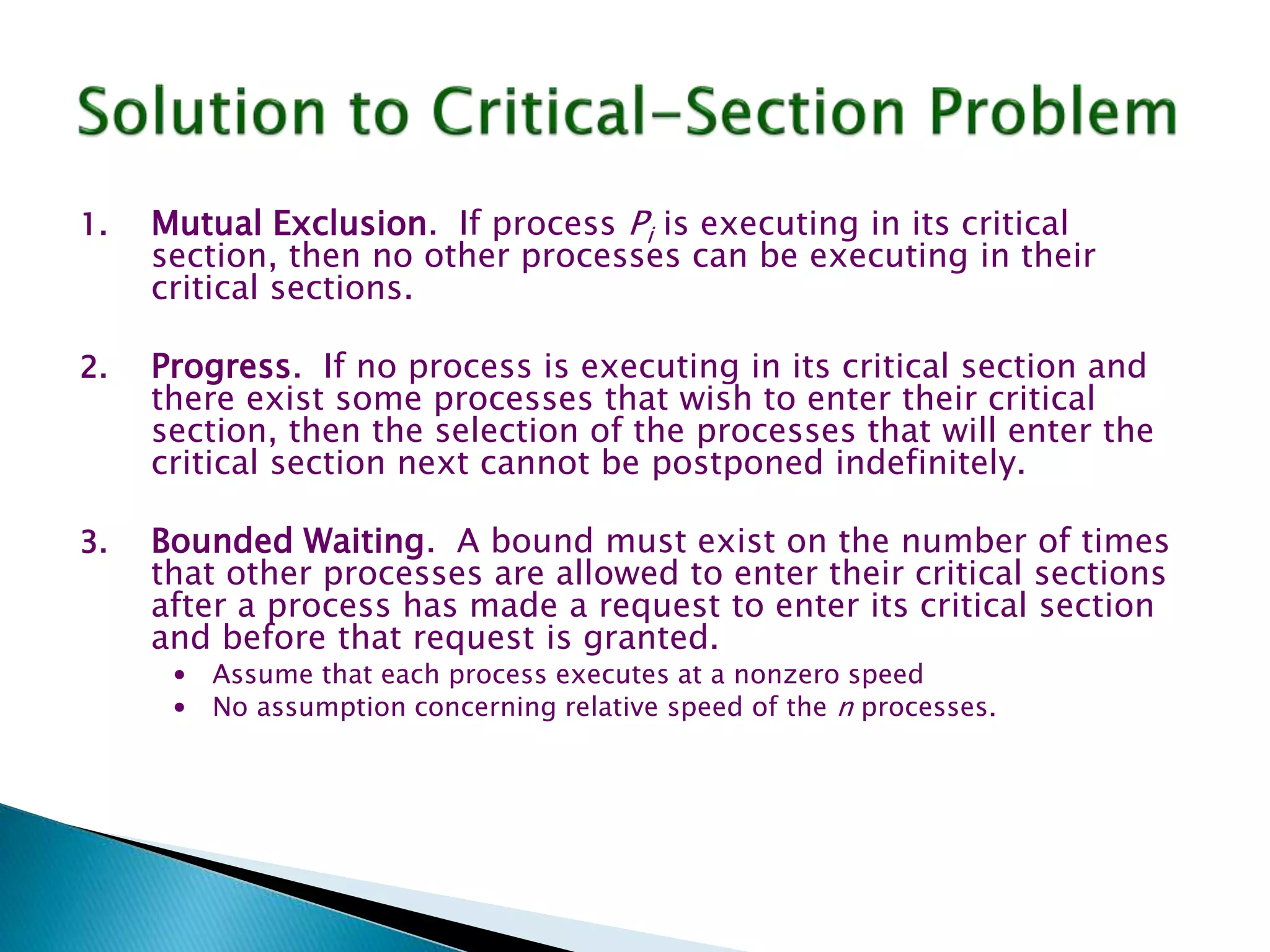 Operating system critical section | PPTX | Operating Systems | Computer ...