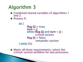 Operating system critical section | PPTX