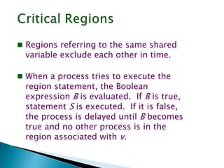 Operating system critical section | PPTX