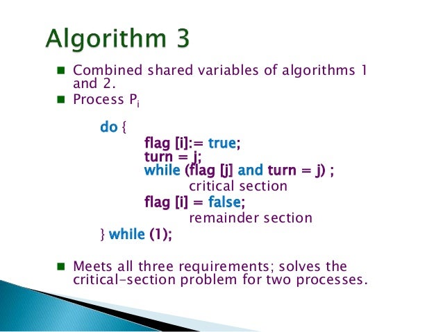 Operating system critical section