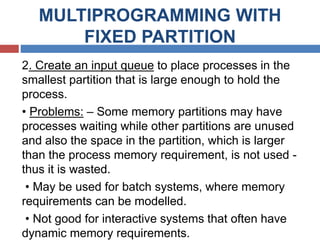 Deadlock and memory management -- Operating System | PPTX