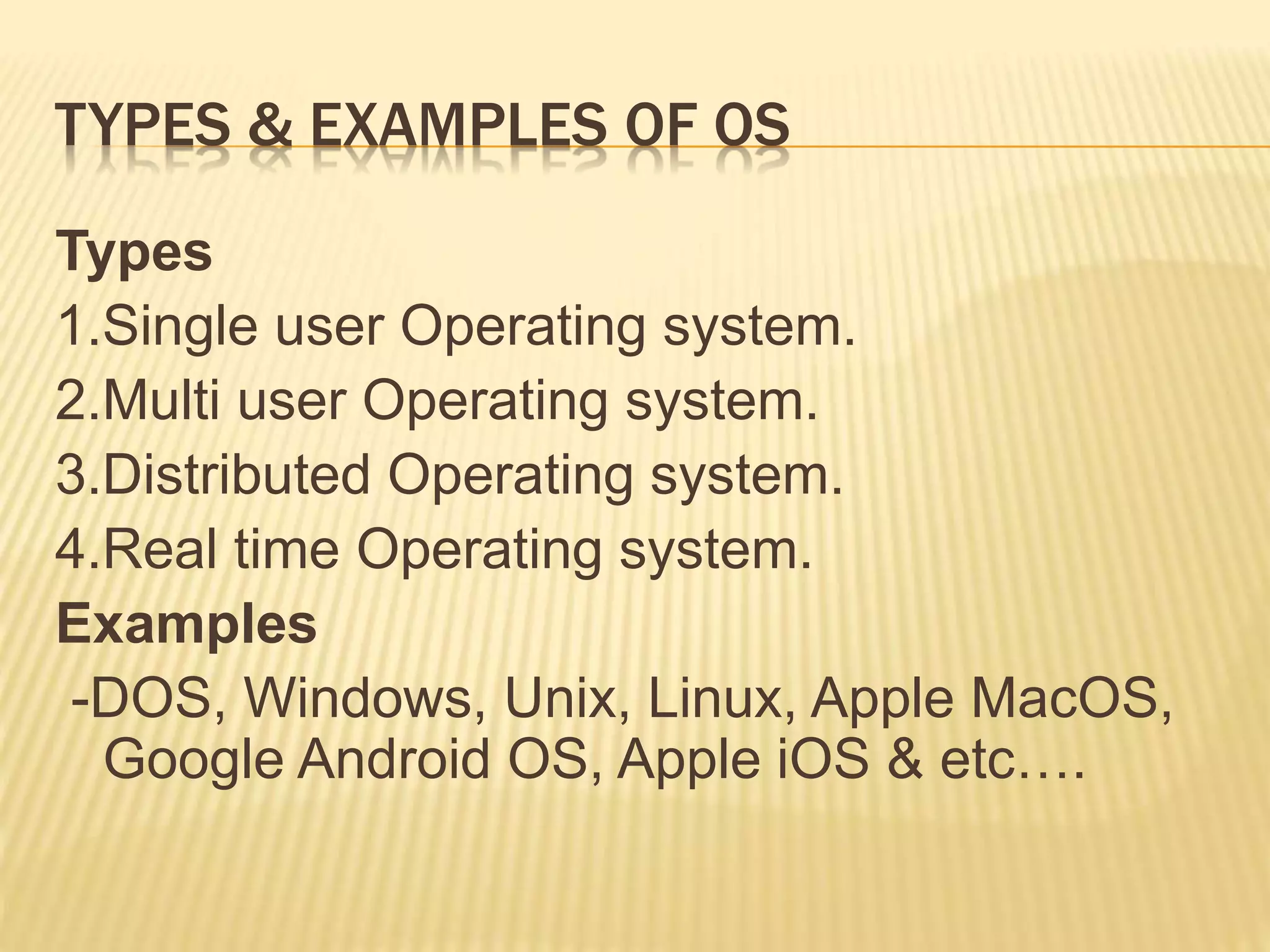 Operating System - DOS.pptx | Operating Systems | Computer Software and Applications