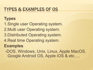 Operating System - DOS.pptx | Operating Systems | Computer Software and Applications