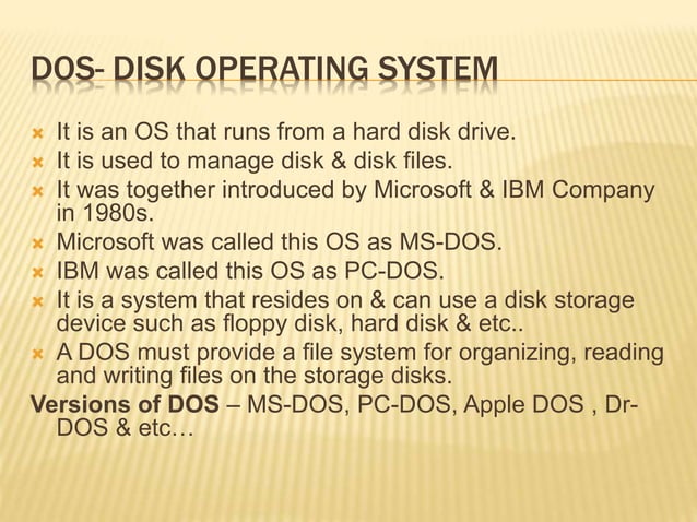 Operating System - DOS.pptx
