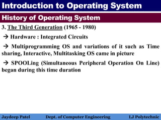 Operating system introduction to operating system | PPTX