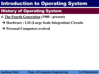 Operating system introduction to operating system | PPTX