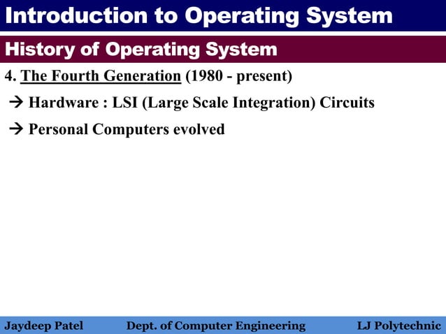 Operating system introduction to operating system | PPTX
