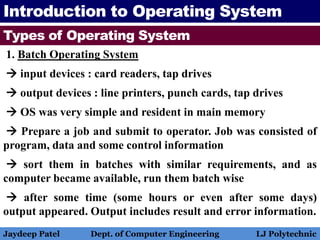 Operating system introduction to operating system | PPTX