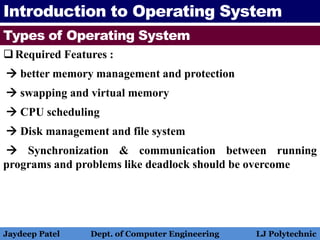 Operating system introduction to operating system | PPTX