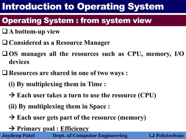 Operating system introduction to operating system | PPTX